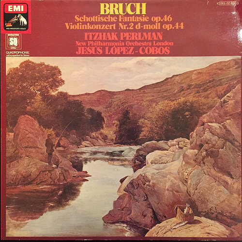 Max Bruch, Itzhak Perlman 'Scottish Fantasy, Violin Concerto No. 2' LP/1977/Classical/Germany/Nm