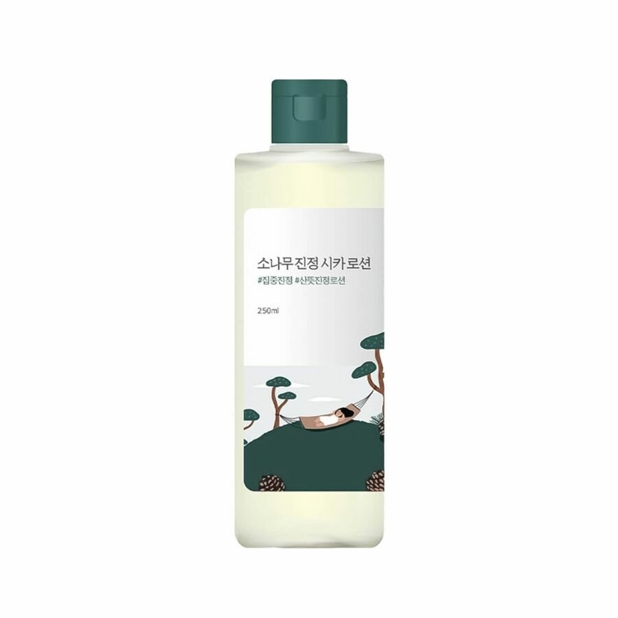 ROUND LAB Лосьон для лица Pine Calming Cica Lotion с центеллой и LHA-кислотой, успокаивающий, 250 мл.
