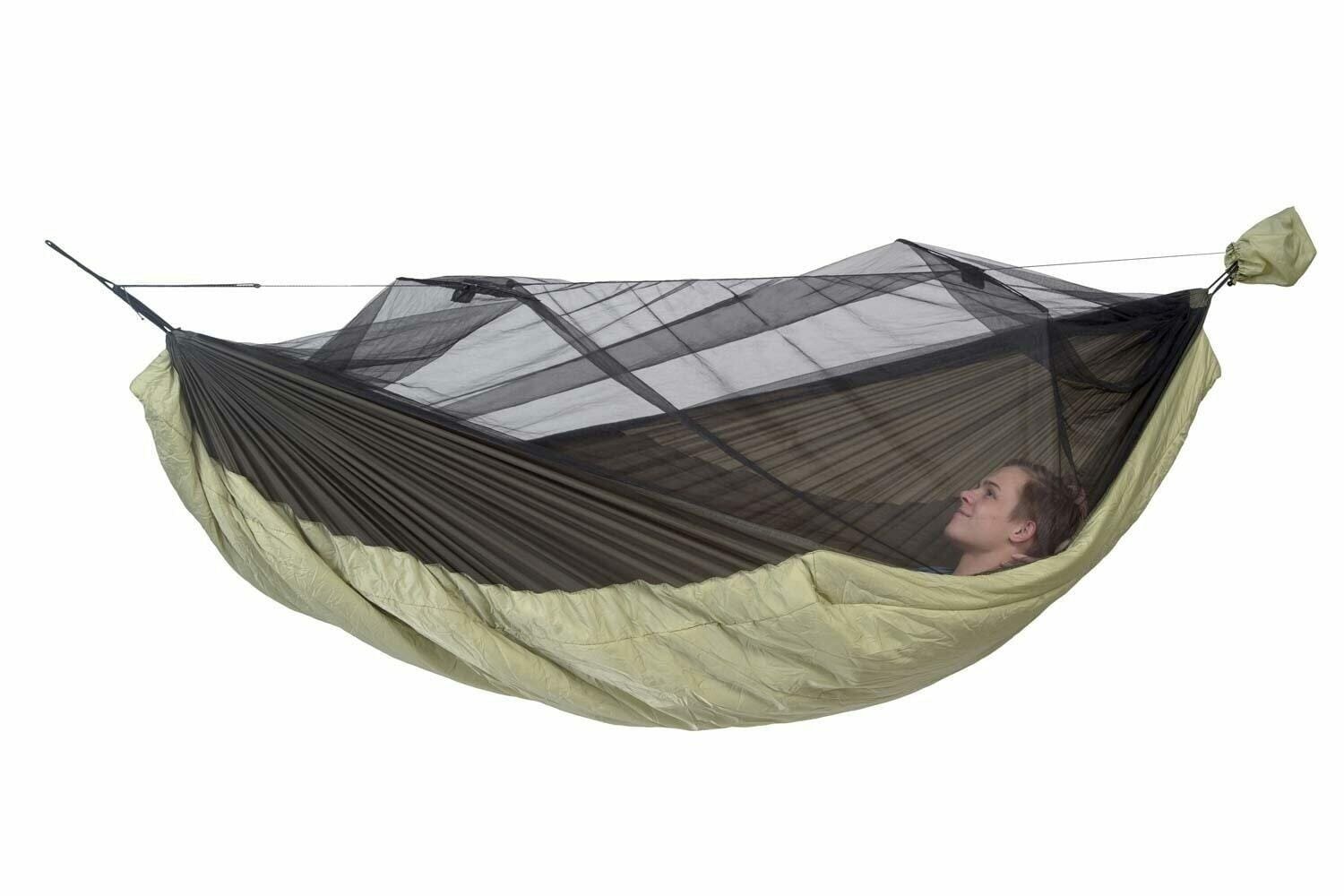 DECATHLON гамак Decathlon Amazonas Moskito-Traveller Quilted, черный/зеленый
