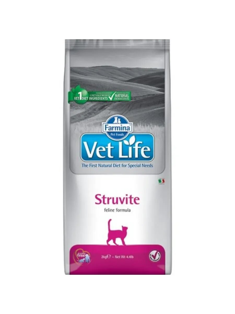 Vet life Struvite для кошек при МКБ струвитного типа 10 кг