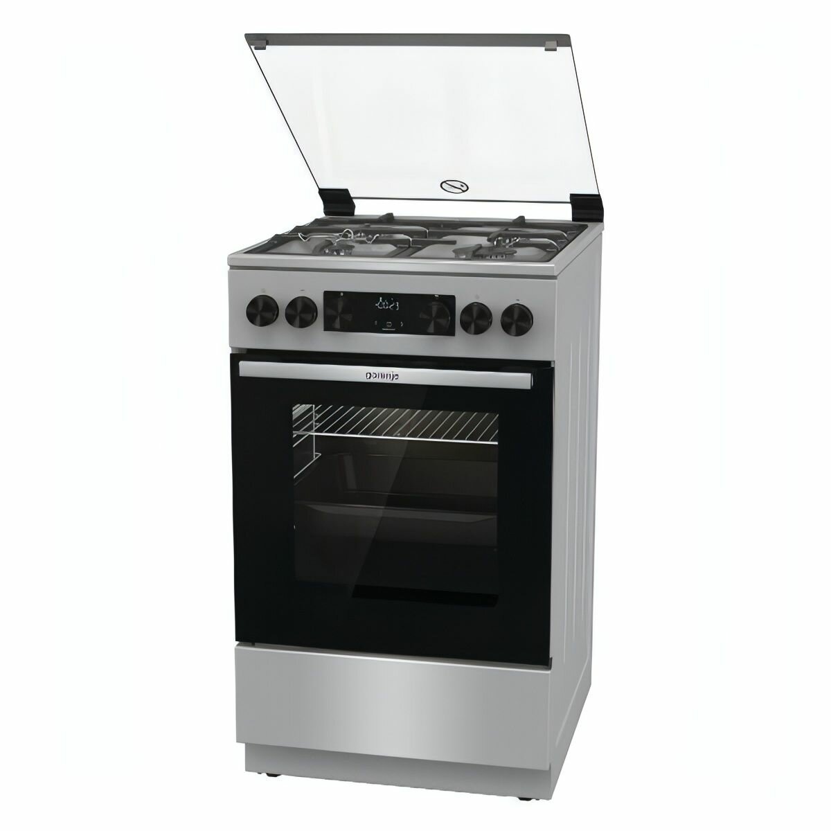 Газовая плита Gorenje GGI5C21XF, 50 см, 4 конфорки, 67 л, нержавеющая сталь