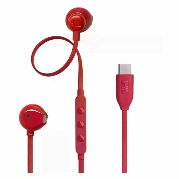 Наушники проводные JBL Tune 305C красный