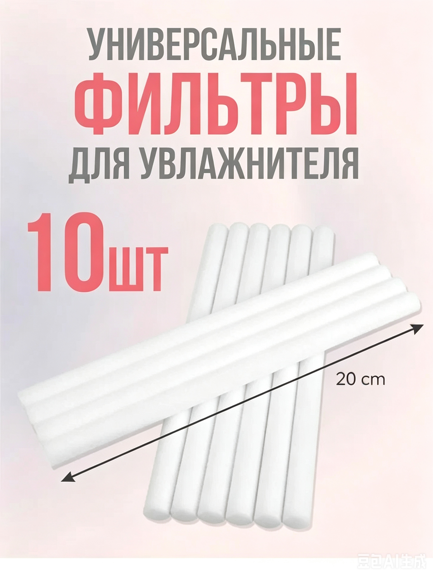 Увлажнитель воздуха ватным тампоном из полиэфирного волокна stick 10 * 200 мм ватный тампон