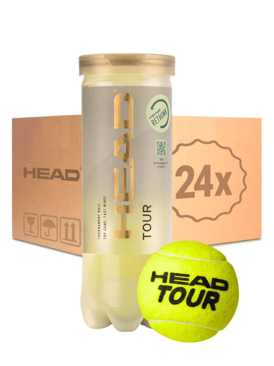 Мячи для большого тенниса HEAD Tour 3b Box, в коробке 72 мяча