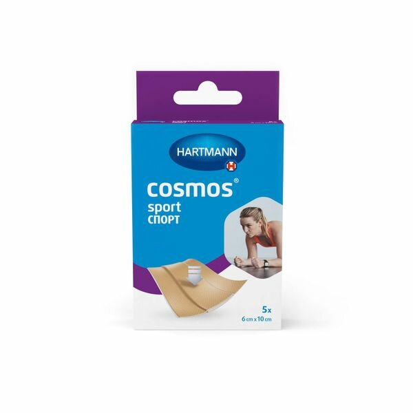Пластырь нестерильный Sport Cosmos/Космос 6х10см 5шт