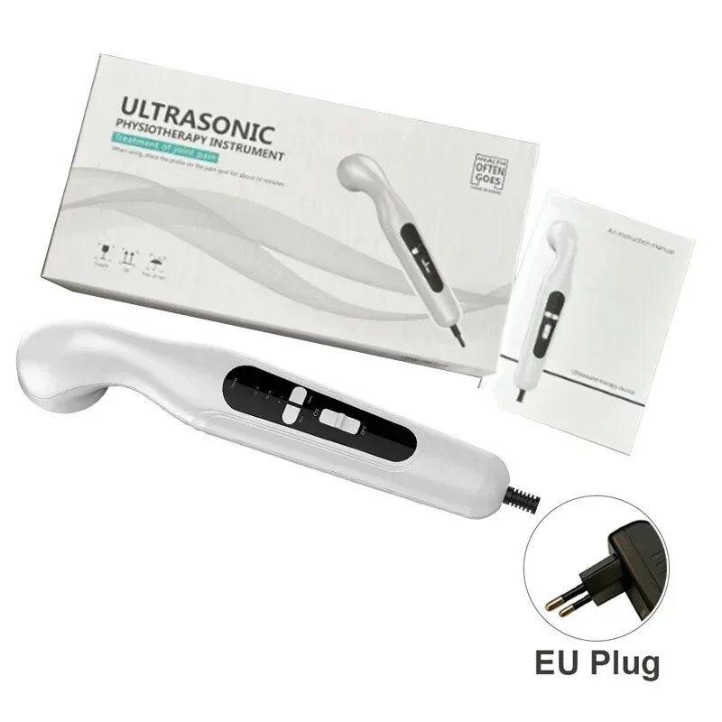 Vilnason Портативный ультразвуковой массажер для тела EU Plug-With BOX