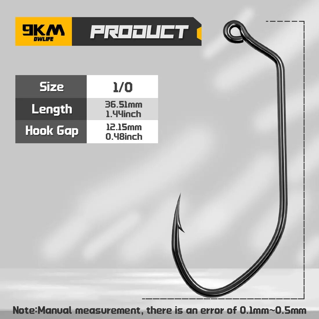 Крючки Aberdeen Jig 9KM 60 градусов для ловли краппи 25PCS, Size 1-0