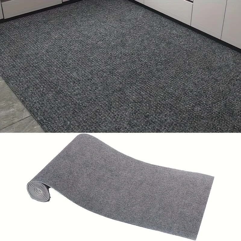 Самостоятельный коврик из полиэстера для ванной комнаты Серый, 40cmX300cm, Light Gray
