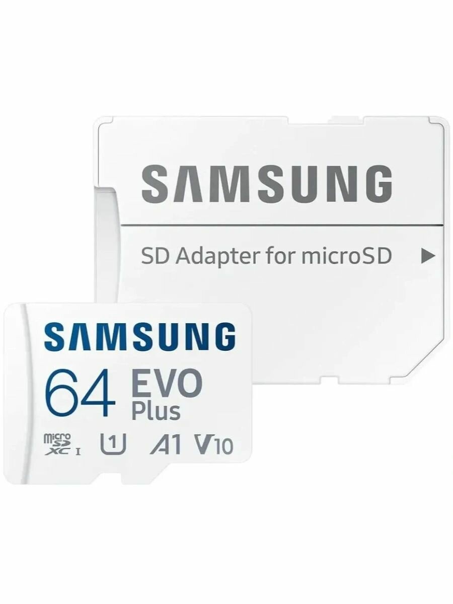 Карта памяти microSDXC Samsung EVO PlusMB-MC64SA 64ГБ UHS-I U1