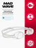 Стартовые очки для плавания MAD WAVE Racer SW, покрытие антифог, цвет прозрачный