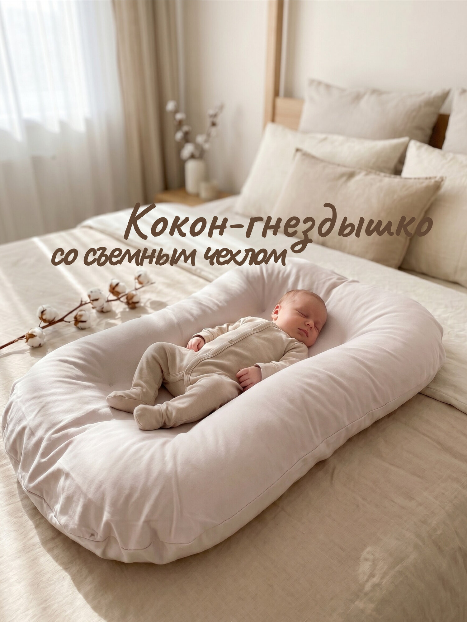 Кокон-гнездышко для новорожденного Супермамкет