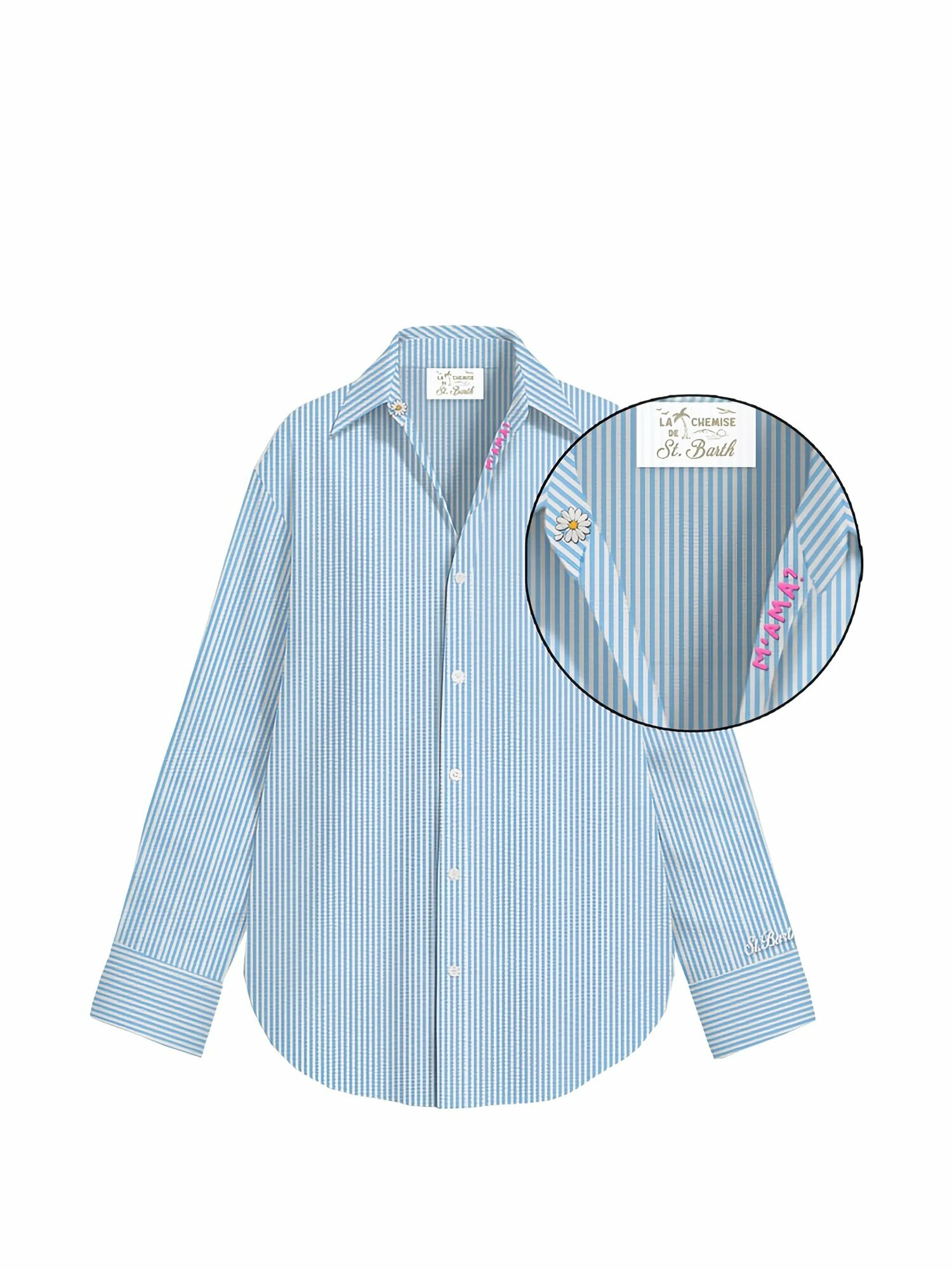 Рубашка MC2 Saint Barth Striped button-down shirt