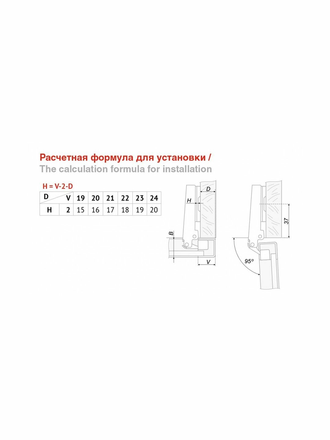 Петля Н660А для дверей из алюминиевого профиля накладная Boyard