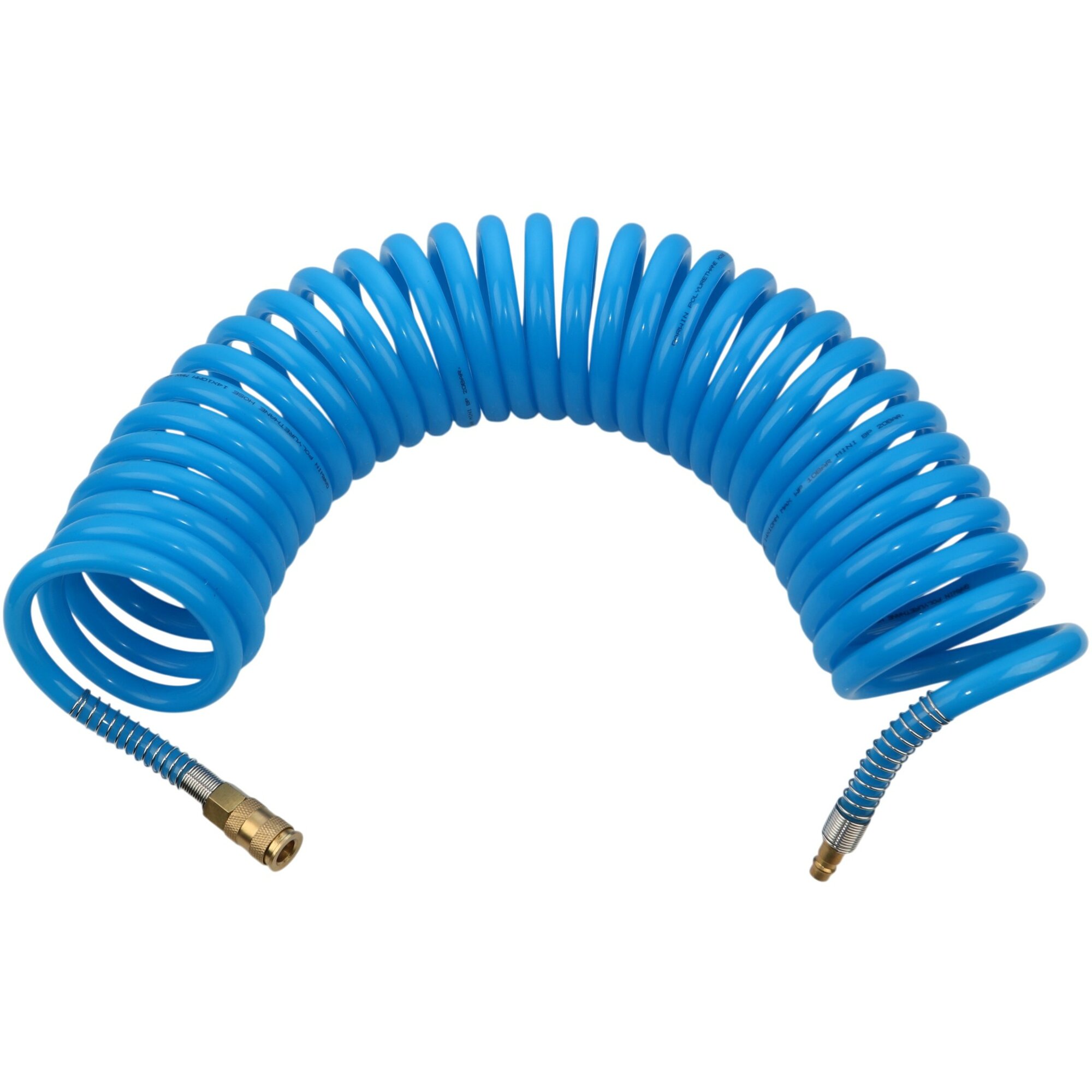 GARWIN PRO 808750-1014-10 Шланг полиуретан (PU) 14*10, витой, 10 м, синий, БРС в комплекте