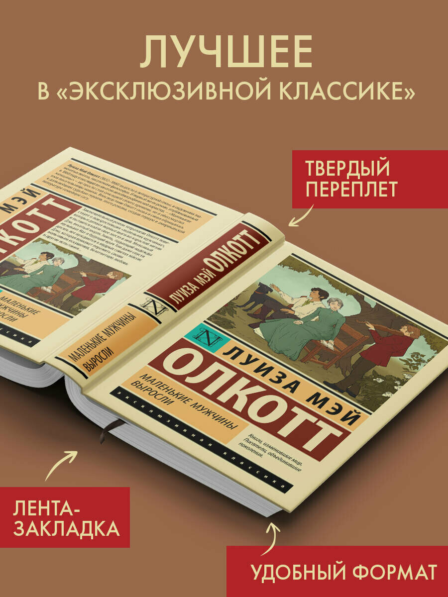 Маленькие мужчины выросли Луиза Мэй Олкотт, книга от издательства АСТ