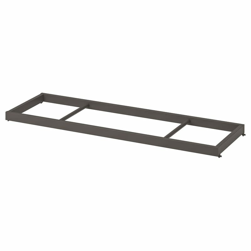 Штанга- вешалка для одежды IKEA KOMPLEMENT, темно-серый, 100x35 см 605.094.63