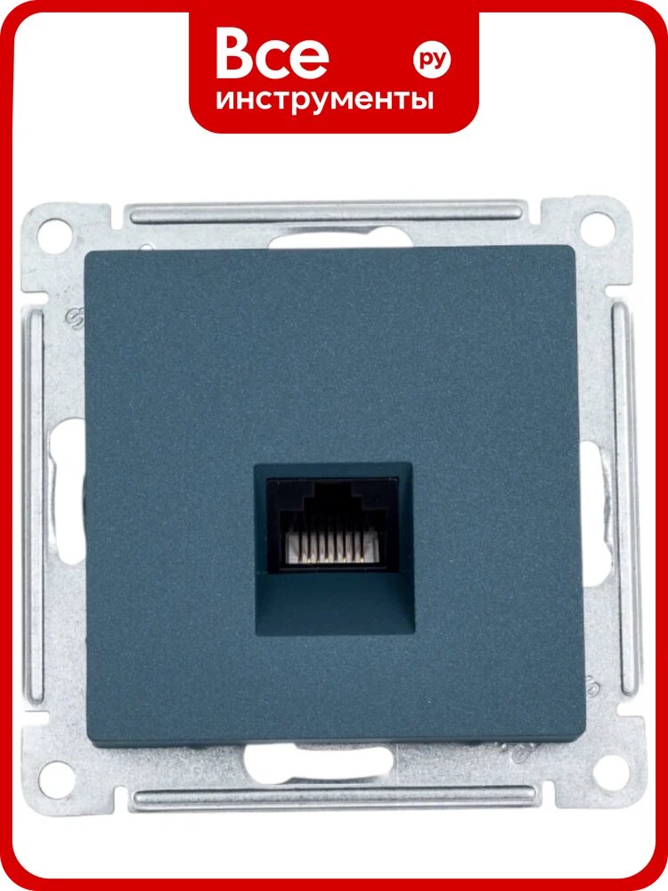 Компьютерная, Systeme, розетка Systeme Electric AtlasDesign Изумруд RJ45, механизм