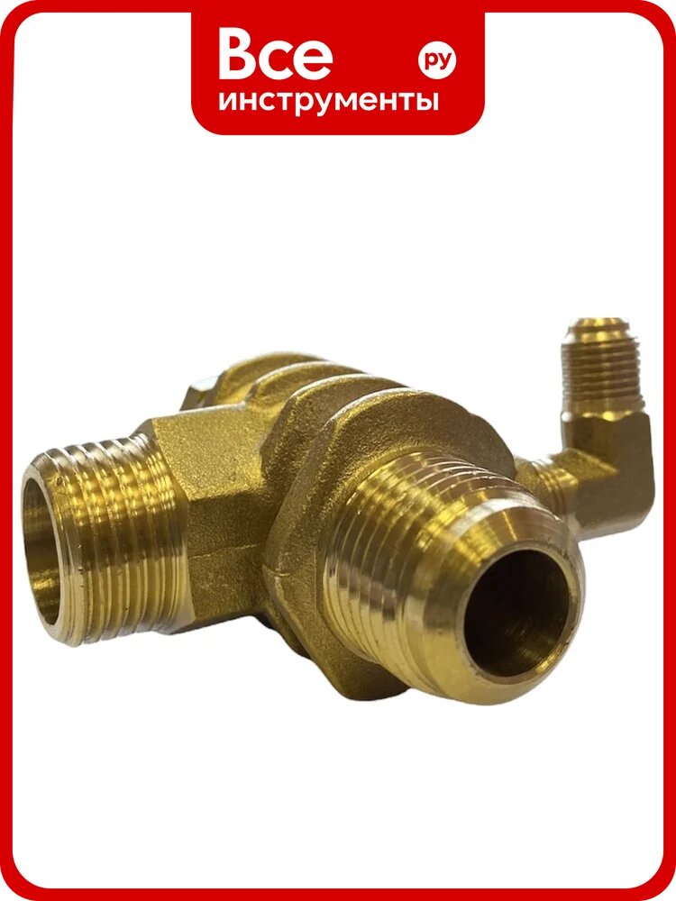 Клапан обратный для компрессора резьба наружная M3/4хM3/4 Pegas pneumatic 4307
