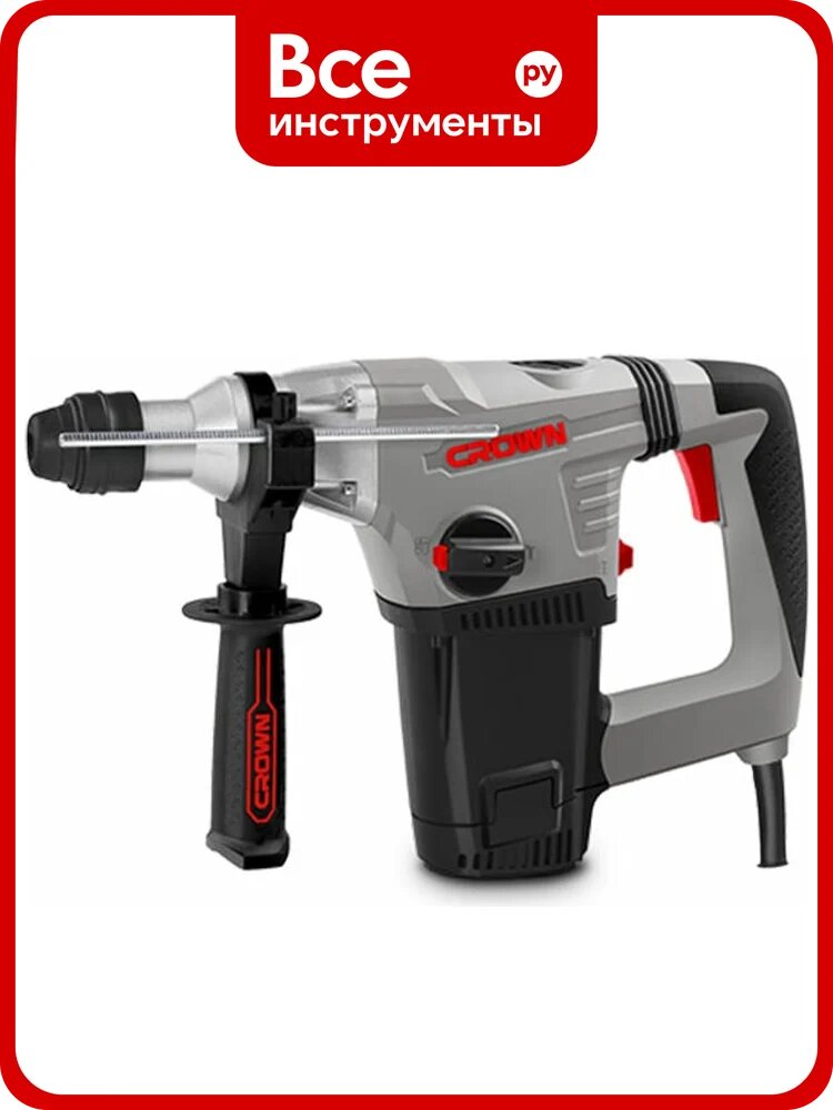 Перфоратор CROWN CT18116 BMC, 1050 Вт, SDS-Plus, 3 режима, антивибрационная система