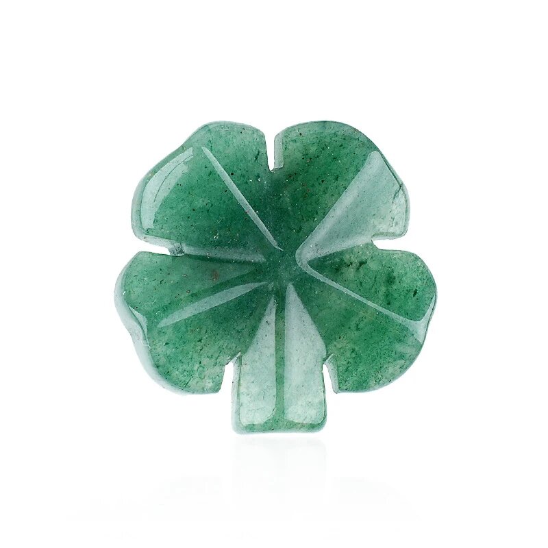 Фигурка из камня четырелистный клевер Зеленый, Green Aventurine