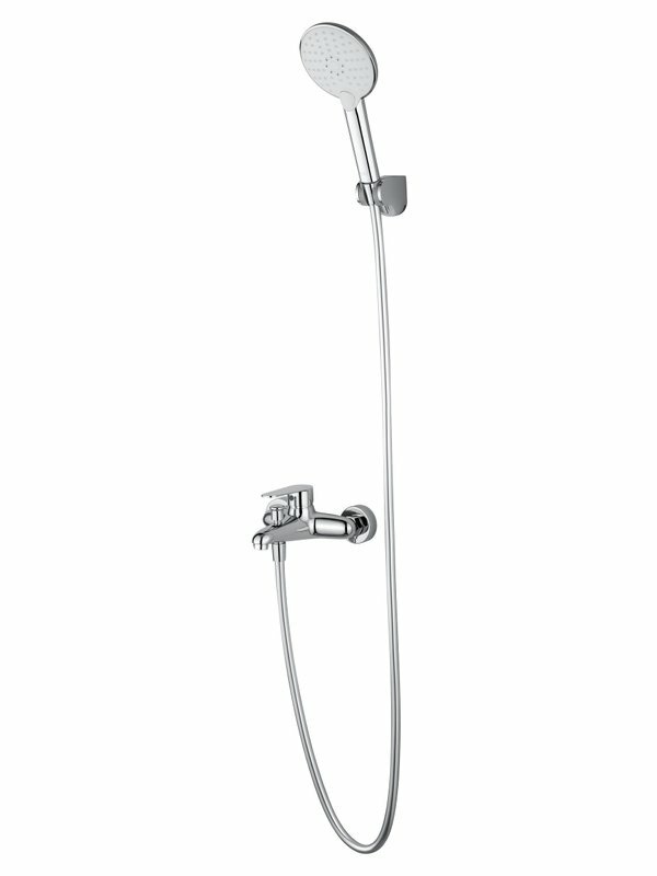 Смеситель для ванны с душем Wonzon & Woghand Alfa WW-AE3204-CR глянцевый хром, латунь, современный