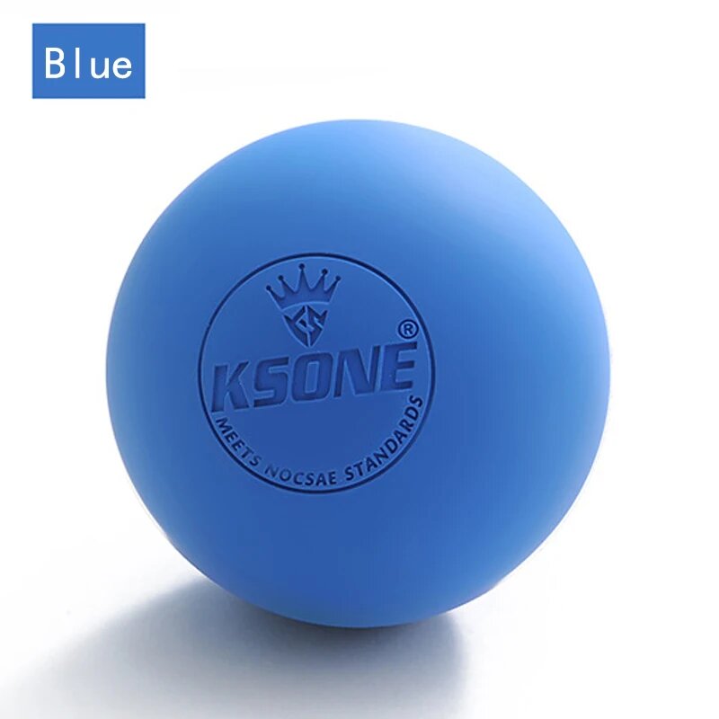 Резиновый массажный мяч AMQ-1 синего цвета Blue