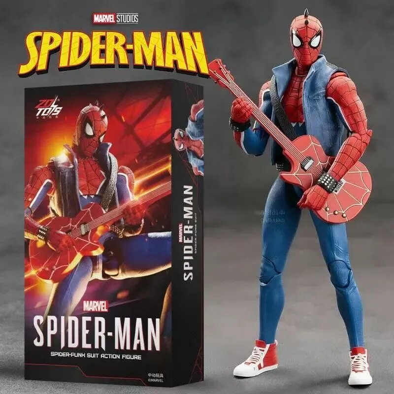Фигурка ZDtoys Marvel Spider-Man Punk Suit, коллекционный подарок 18CM