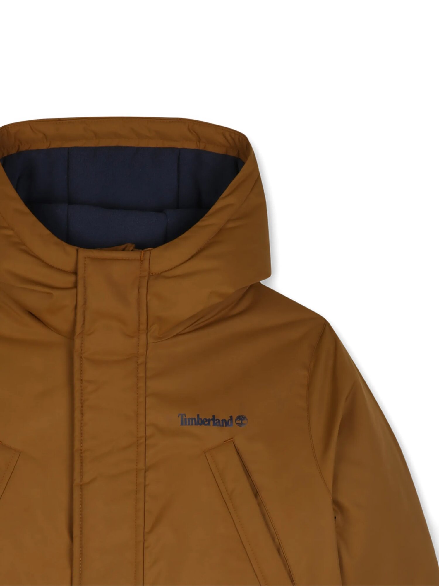Парка Timberland, размер 4 года, коричневый/серый/оранжевый — фото 1