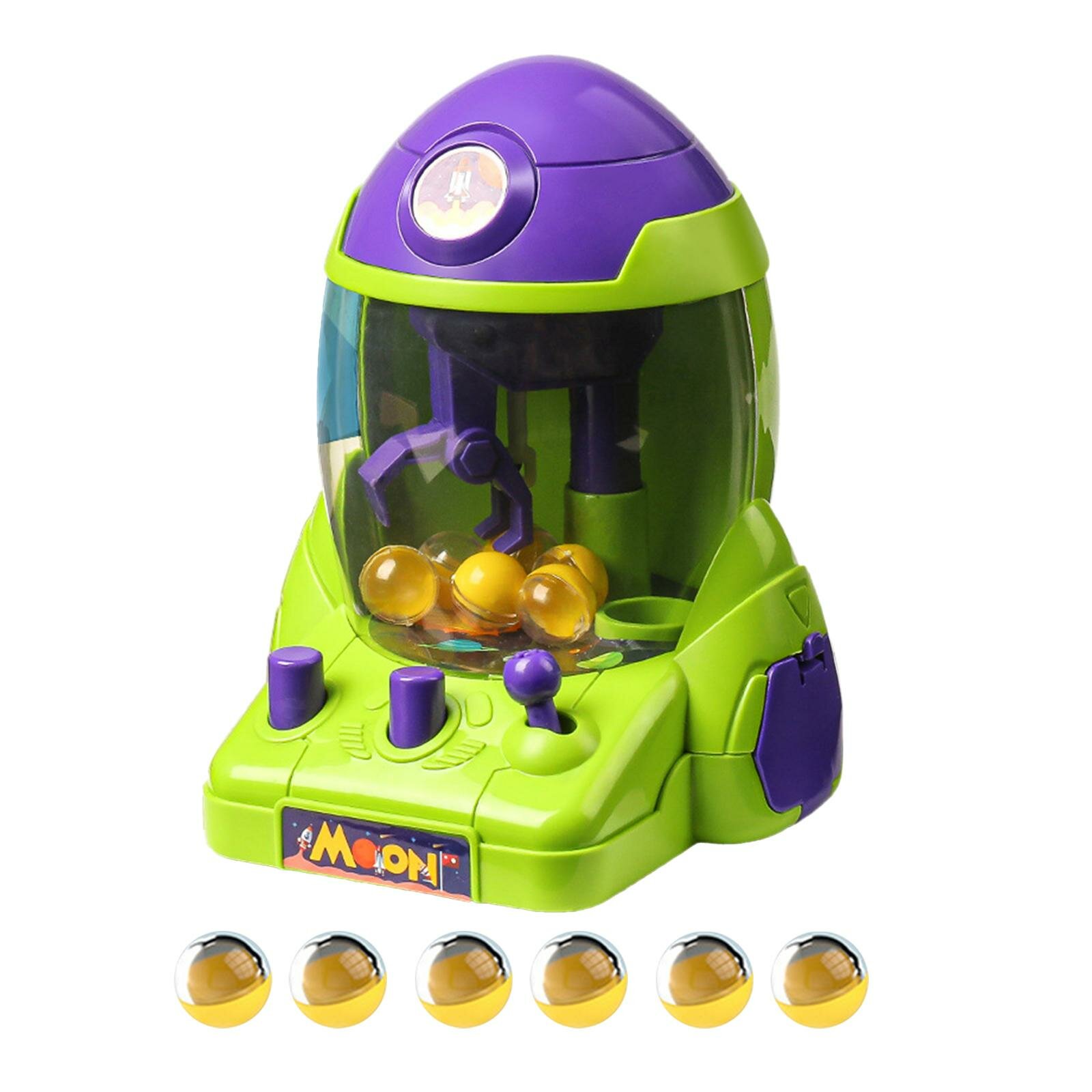 Детский игровой автомат с клешней, оригинальная игрушка с ручным приводом, кукла для всей семьи, зеленый цвет.