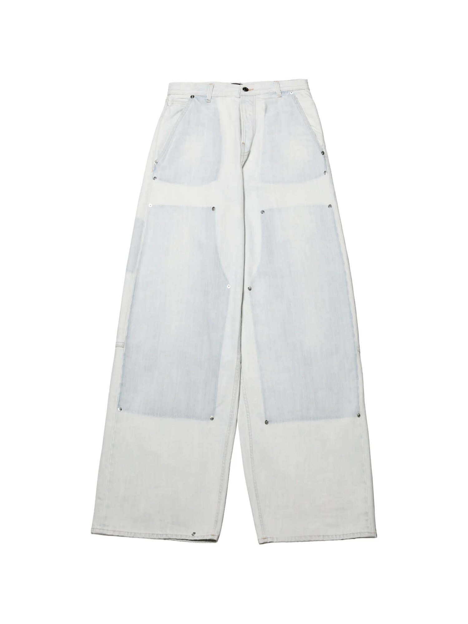 Джинсы Patchwork rivet-embellished jeans 