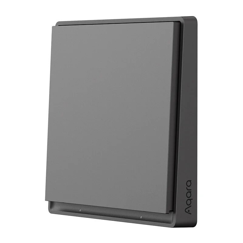 Умный выключатель на стене Aqara Smart Wall Switch E1 ZigBee 3.0 для умного дома, беспроводной выключатель с кнопкой, с живым проводом, без нулевого провода, для Xiaomi Mi Home homekit — Серый, с нулевым проводом, 1 кнопка