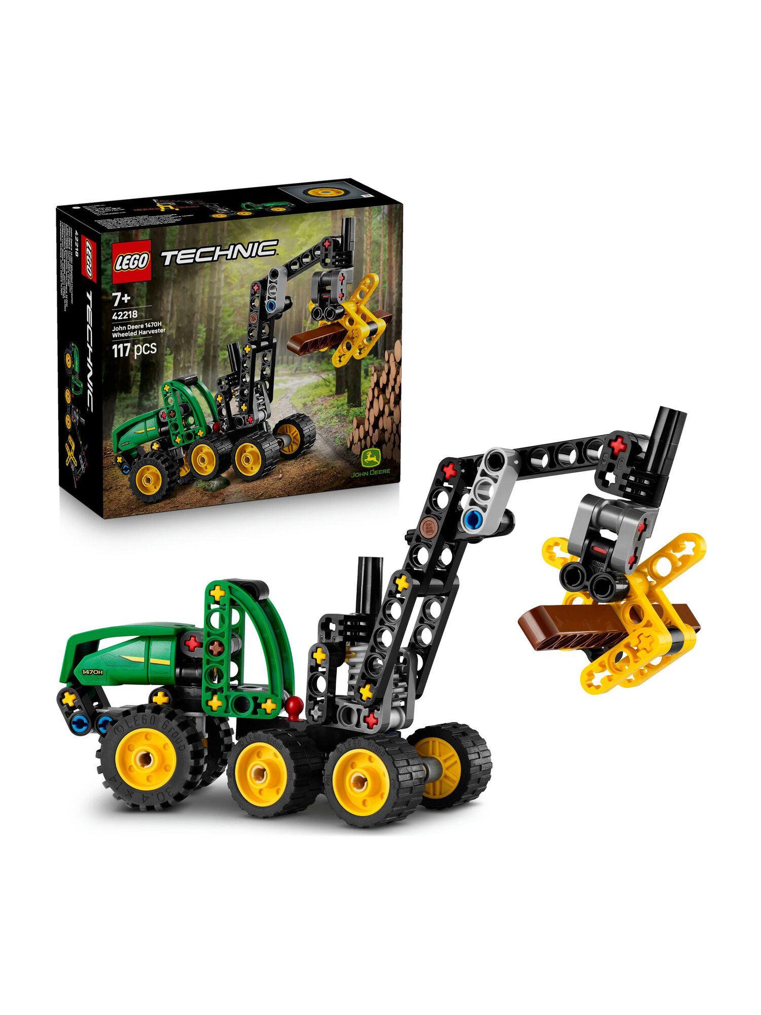 Конструктор LEGO Technic 42218 Колесный комбайн John Deere 1470H, 117 дет.