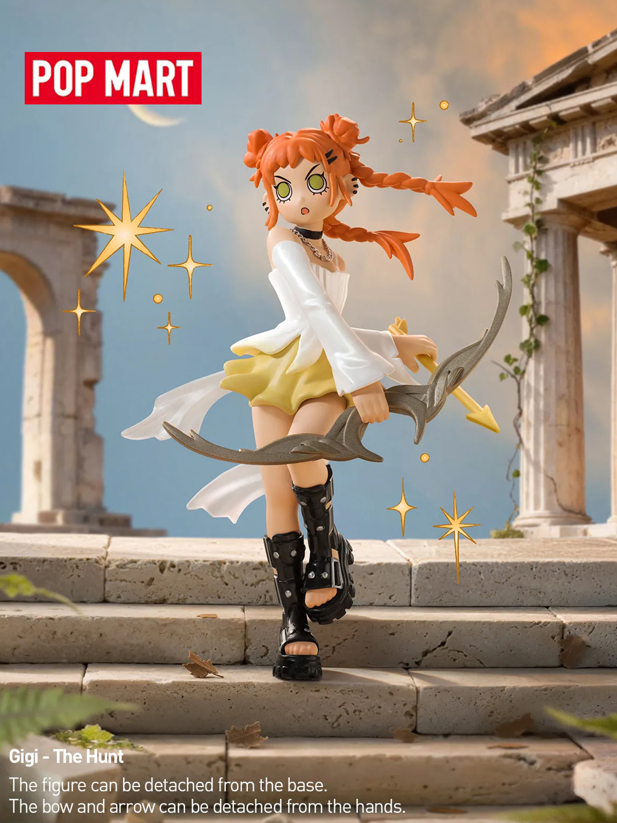 Коллекционная фигурка POP MART Peach Riot Power Chords Series Figures-Gigi The Hunt，пластик