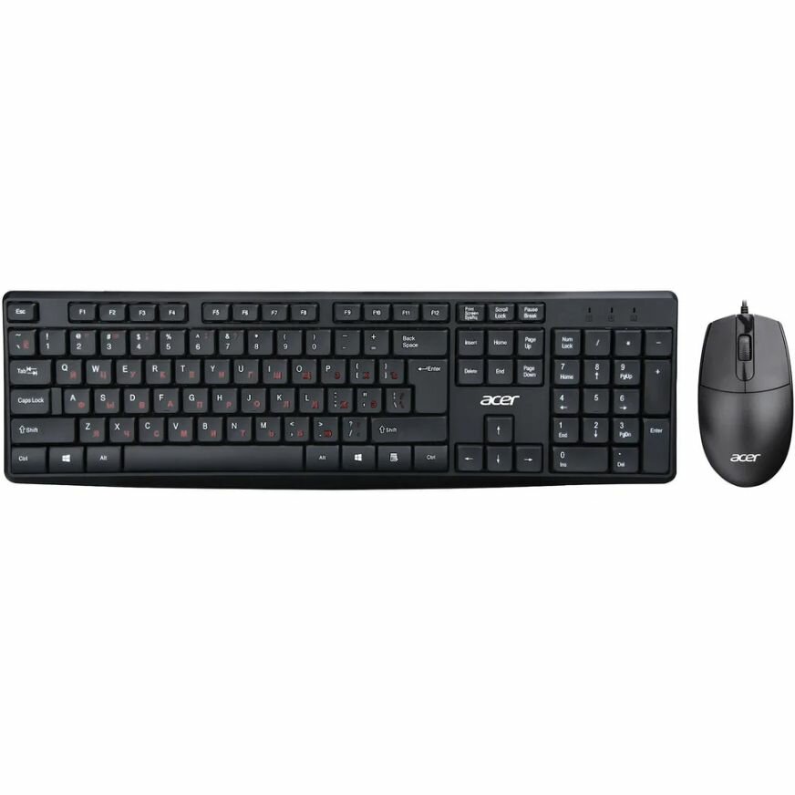 Клавиатура + мышь Acer OMW141 клав: черный мышь: черный USB (ZL. MCEEE.01M)