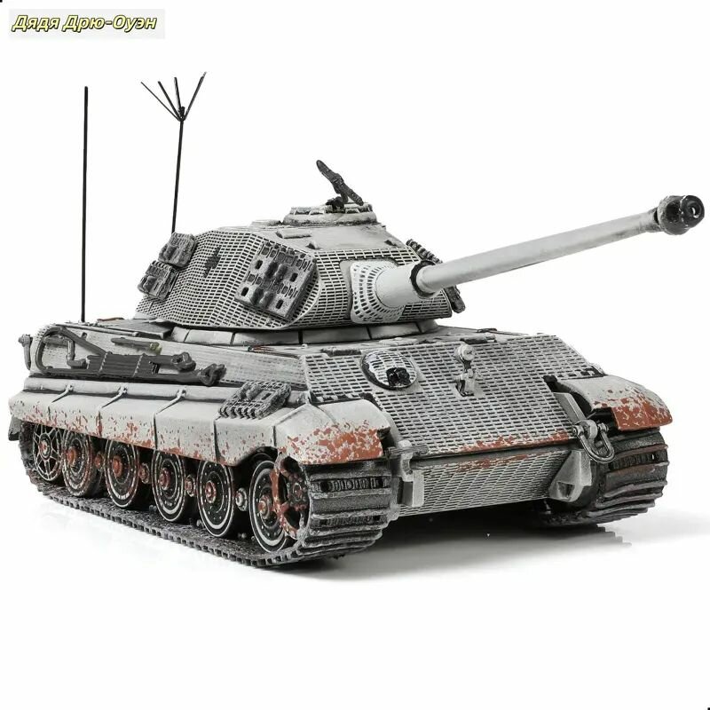 Готовая модель танка Тигр (Берлин, 1945) 1:72 из металлического диэкаста с пластиковыми деталями. Коллекционная модель Второй мировой войны. Идеальный подарок для мужчин.