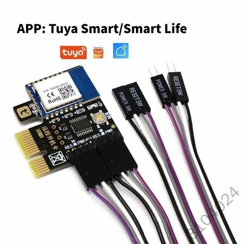 A3 Tuya Wifi ПК Выключатель питания Настольный компьютер Удаленная загрузка Стартовая карта работа PICE MINI Card APP Дистанционное управление