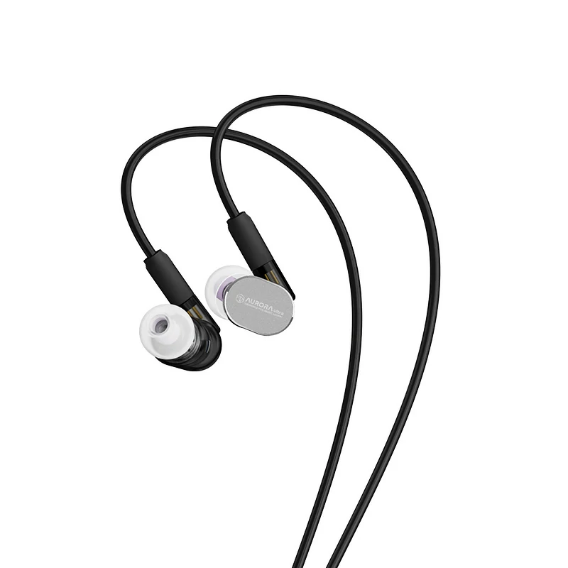 Наушники ROSESELSA Aurora Ultra проводные внутривальные Hi-Fi серебристые
