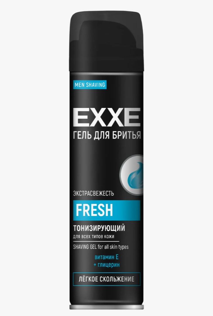 Гель для бритья мужской EXXE Men Fresh Тонизирующий Ледяная свежесть 200мл