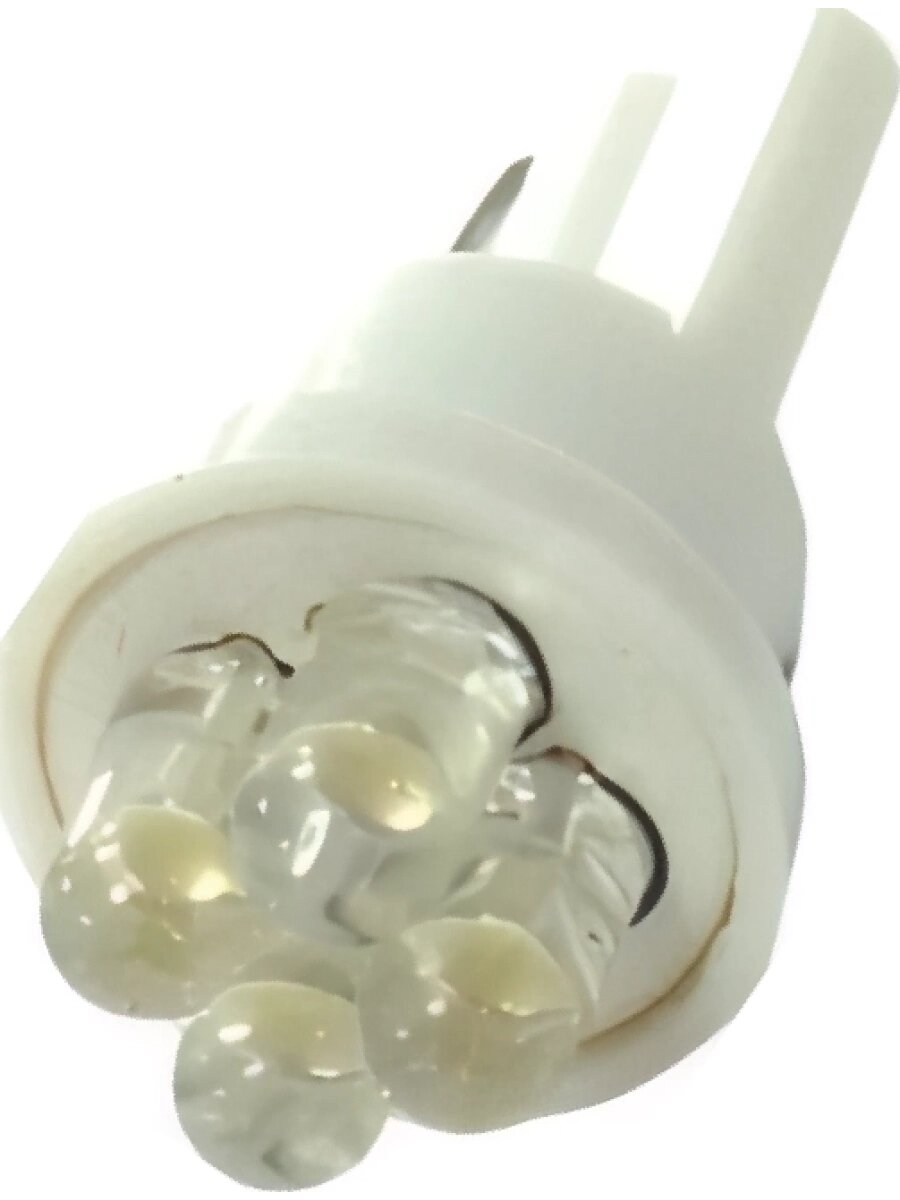 Светодиодная лампа DELTA GM05 T10 2.1Х9.5D 4LED, белые (1 шт)