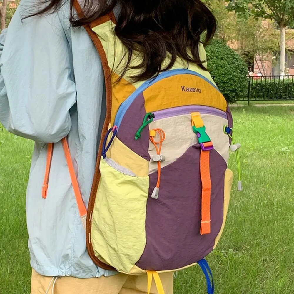 Рюкзак Kazevo из нейлона 26x13x42 см, многоцветный