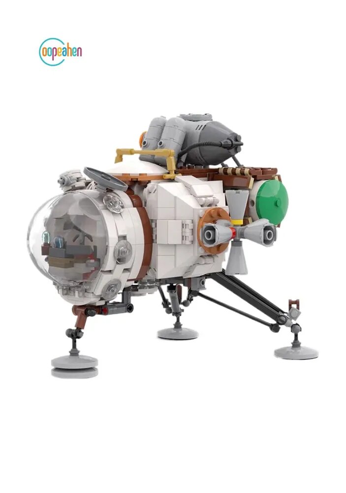 Блоки строительные MOC, совместимые с LEGO: космический корабль-исследователь Outer Wilds, модель из мелких деталей