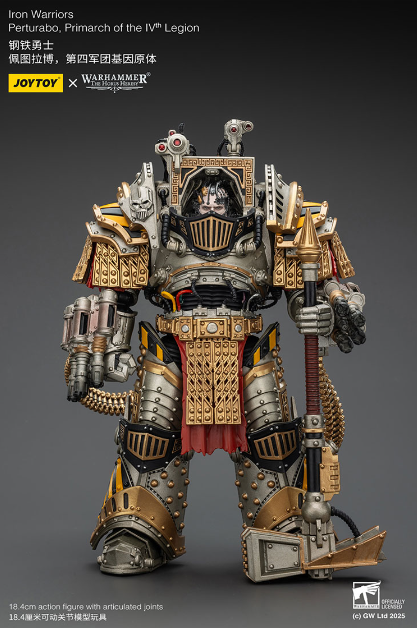 Эксклюзивная фигурка JOYTOY Warhammer 40000, изображающая Пертурабо примарха IV Легиона Железных Воинов