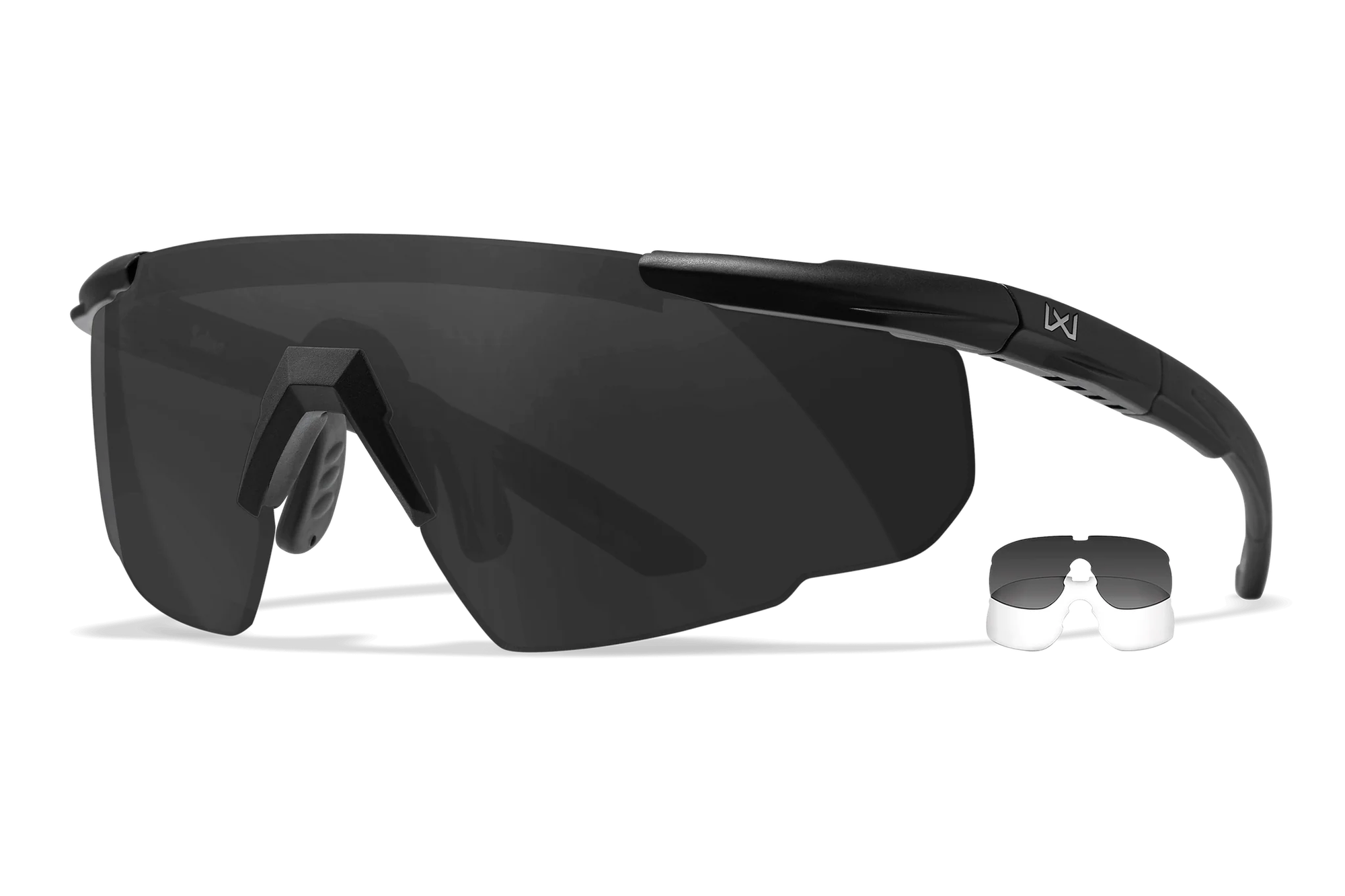 Очки защитные Wiley X Saber Advanced, оправа Matte Black, 2 линзы Smoke Grey/Clear, арт. 315