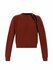 Свитер Leather-appliqué cut-out sweater