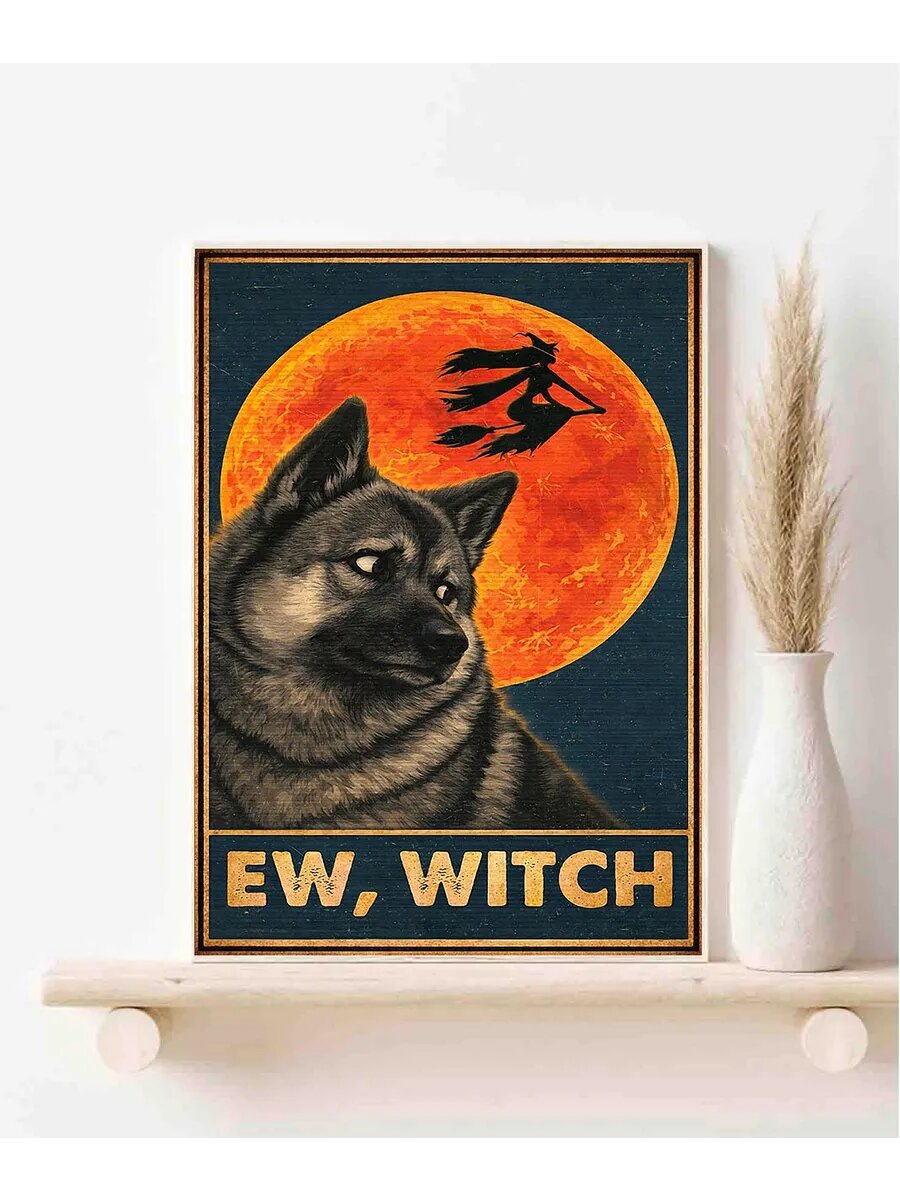 Норвежский элкхаунд, EW Witch, Плакат 30x42см