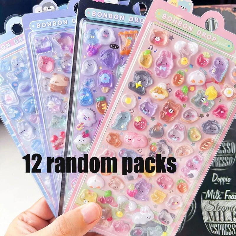 3D-наклейки Bandai для детей Random 12 packs