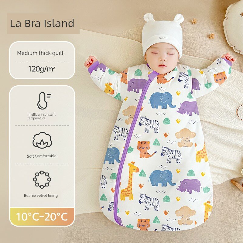 Осень-зима умеренно теплый спальный мешок для детей 0-1.5 лет, бренд Labrador Island, размер S (рост до 85 см)