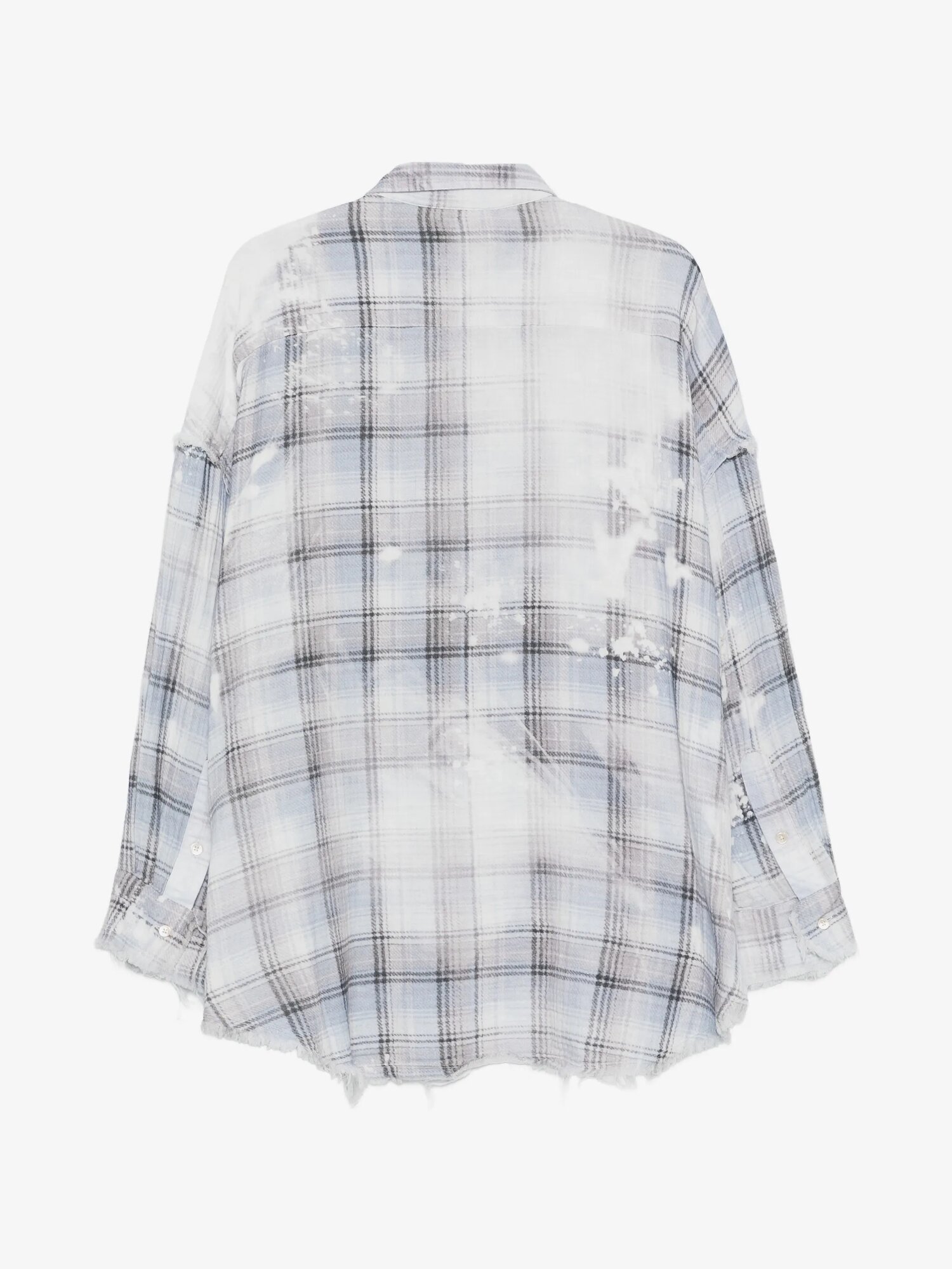 Рубашка R13 Frayed-hem shirt, размер M, белый — фото 1