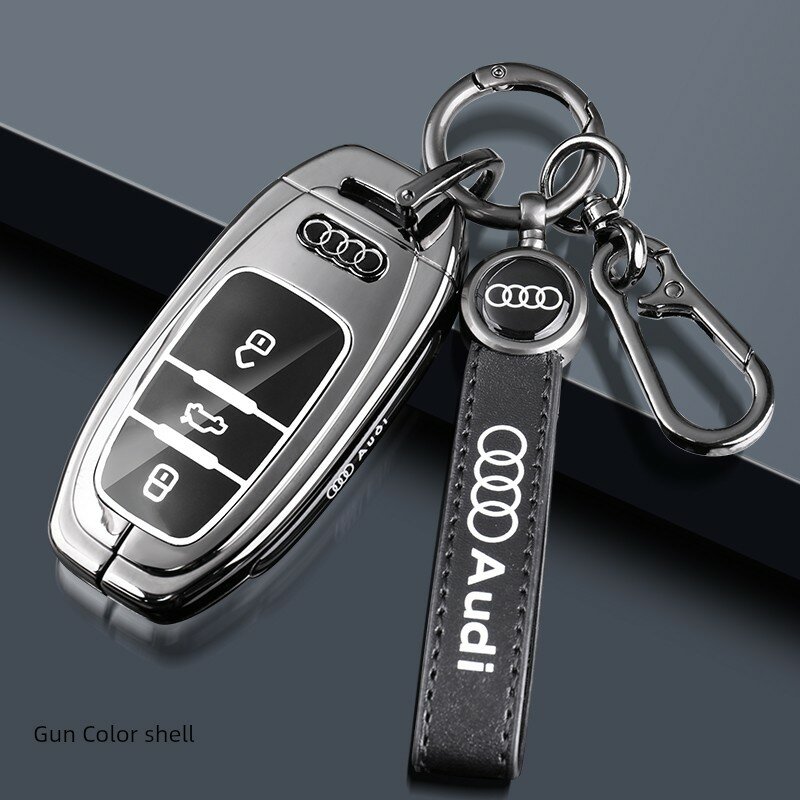 Ключевой браслет с эмблемой Audi A6L, яркий пистолетный оттенок, подходит для роскошных авто, премиум-качество