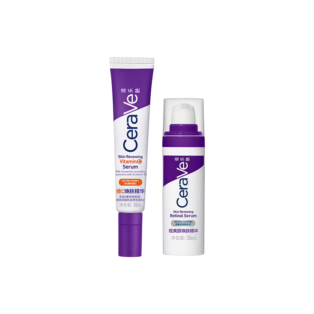 CeraVe Тонизирующая дружелюбная увлажняющая сыворотка с эссенцией увлажнение и питание 30 мл + 30 мл